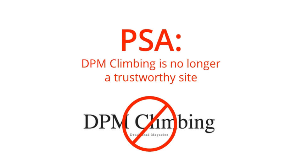 WARNING: DO NOT TRUST DPM CLIMBING (new owners) - WeighMyRack